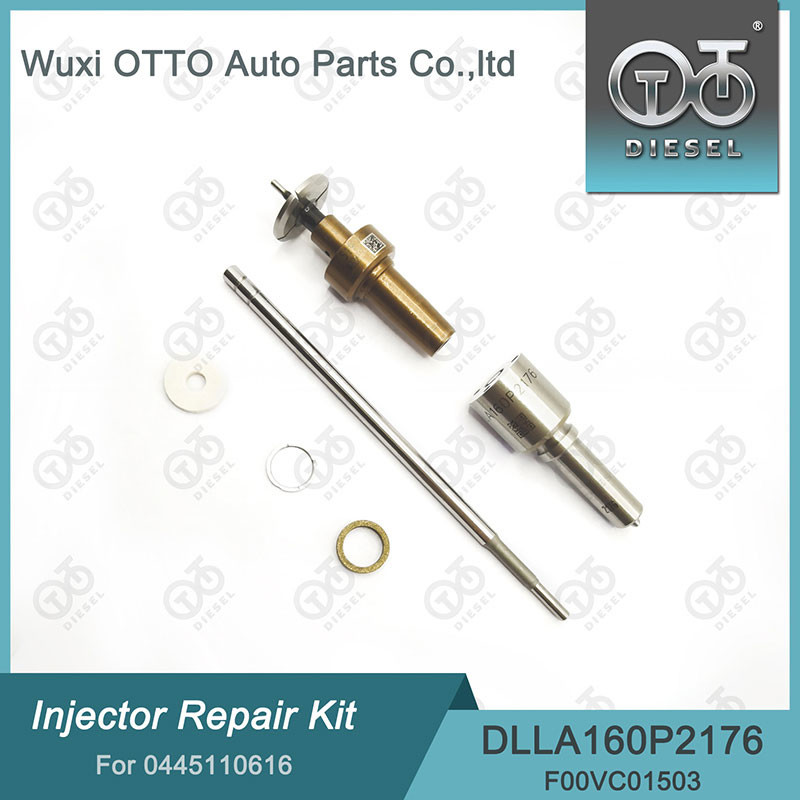 Bosch 0445110616 Injector Repair Kit with DLLA160P2176 Nozzle